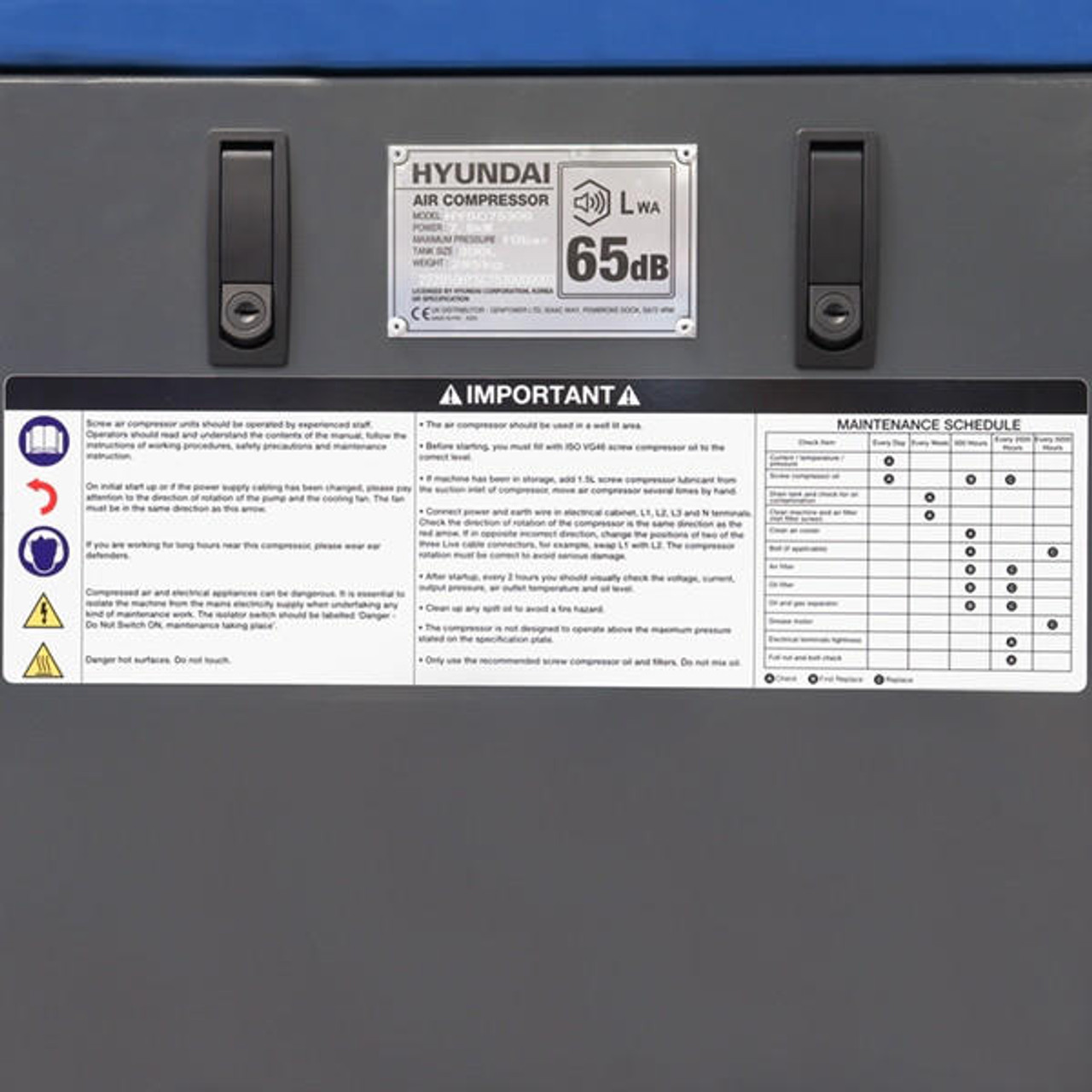 Hyundai HYSC75300 7.5hp 300 Litre Screw Compressor - Tools4Sale