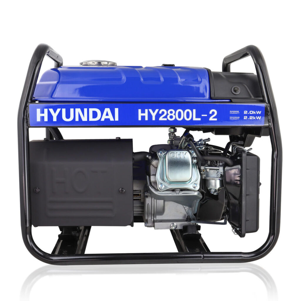 Hyundai HY2800L-2 2.2kW / 2.75kVa Recoil Start Site Petrol Generator ...