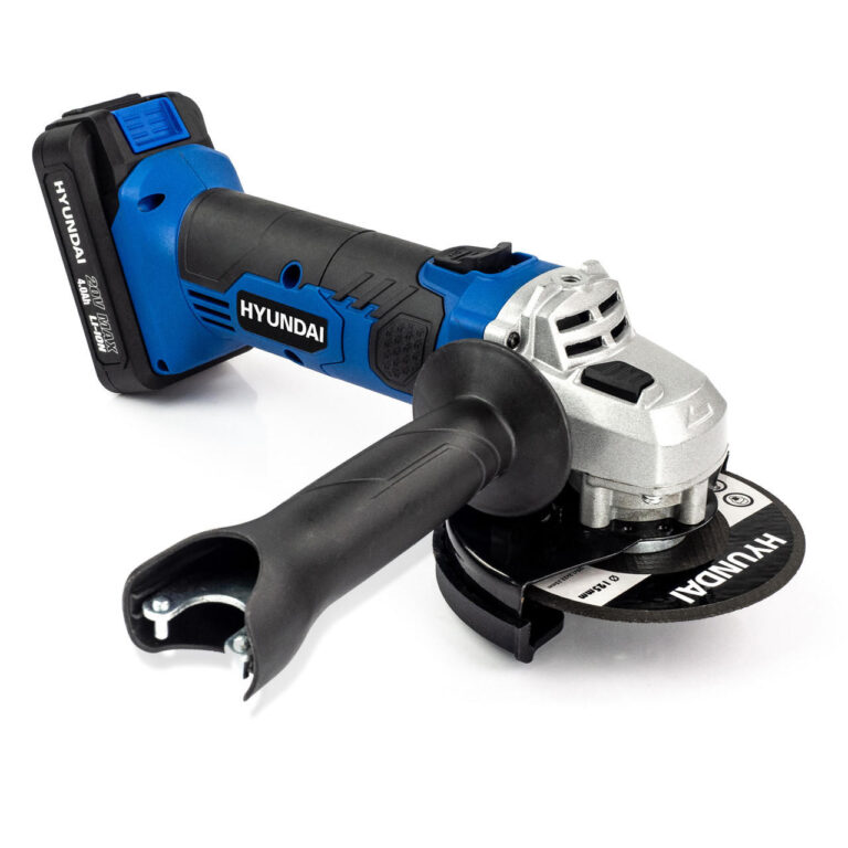 Hyundai HY2179 20V MAX Li-Ion Cordless 4Ah Angle Grinder With 125mm ...